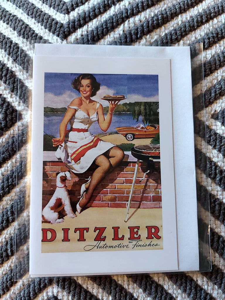 Greeting Card - 50s Ditzler Girl – NZ Chop Chop